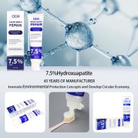 China Customizable Nano 7.5% Hydroxyapatite Whitening Private Label Chemical Toothpaste Anti Sensitive Oral Repair Fluoride Free 120g for sale