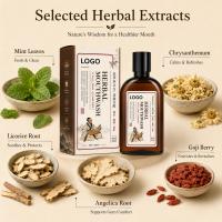 China Customized Chinese Herbal Mouthwash to Suppress Gum and Oral 500ml Household Mouthwash for sale
