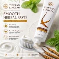 China Toothpaste Factory Customizes Teeth Whitening Toothpaste with Herbal Cordyceps Ingredients to Relieve Gum Oral for sale