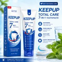 China Factory Custom Multi Effect Mint Toothpaste 7 in 1 Oral Care Teeth Whitening Tartar Control Sensitive Relief Custom Logo for sale
