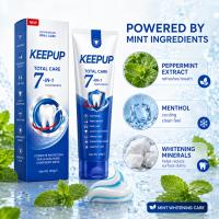 China Factory Custom Multi Effect Mint Toothpaste 7 in 1 Oral Care Teeth Whitening Tartar Control Sensitive Relief Custom Logo for sale