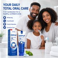 China Factory Custom Multi Effect Mint Toothpaste 7 in 1 Oral Care Teeth Whitening Tartar Control Sensitive Relief Custom Logo for sale