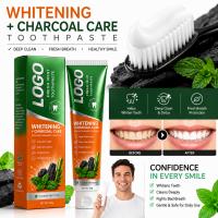 China Factory Price OEM Bamboo Charcoal Mint Whitening Toothpaste Natural Stain Removal Fresh Breath Teeth Whitening Toothpaste for sale