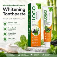 China Factory Price OEM Bamboo Charcoal Mint Whitening Toothpaste Natural Stain Removal Fresh Breath Teeth Whitening Toothpaste for sale