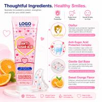 China OEM/ODM Custom Olaf Kids Toothpaste Anti Sugar Acid Protects Tooth Enamel Sweet Orange Flavor Anti-Cavity Children's Toothpaste for sale