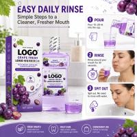 China Customized 500ml Household Mouthwash with Grape Flavor Eliminates Odors Maintains Oral Hygiene Mouthwash for sale
