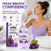 China Customized 500ml Household Mouthwash with Grape Flavor Eliminates Odors Maintains Oral Hygiene Mouthwash for sale