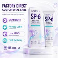 China Keepup SP-6 Probiotic Teeth Whitening Toothpaste Mint Flavor Organic Ingredients Fluoride Free Removes Stains Cleans Mouth for sale
