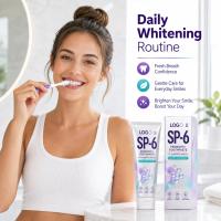 China 100% Natural Oral Cleaning Tooth Stains Removal Teeth Gum Care Brightening Probiotic Whitening Sp-6 Toothpaste for sale