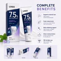 China Custom 7.5% Nano Hydroxyapatite Teeth Whitening Toothpaste Anti Sensitivity Enamel Protecting Fluoride Free Dentifrice for sale