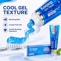 China Custom Teeth Whitening Toothpaste Natural Mint Fluoride Free Pate Dentifrice Blanchissant Removes Odor Protects Tooth Enamel for sale