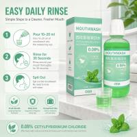 China Natural Herbal Extract Gentle 80ml Mouthwash Soothe Gum Discomfort Remove Bad Breath Portable Daily Oral Cleaning Liquid for sale