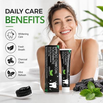 China New Keepup Adult Bamboo Charcoal Toothpaste Black Mint Flavor Fresh Breath Herbal Oral Health Whitening Organic Crystal Paste for sale