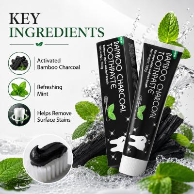 China OEM Natural Toothpaste Toothpaste Teeth Whitening Fluoride Free Toothpaste Anti-Plaque Herbal Bamboo Charcoal for sale