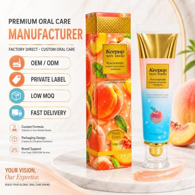 China New Niacinamide Teeth Whitening Toothpaste Super Cleaning Cavity Removal Fluoride Free Whitening Toothpaste for sale