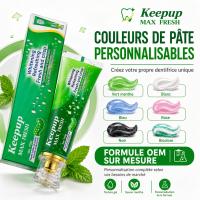 China OEM Customized Niacinamide Teeth Whitening Toothpaste Mint Flavor Cleans Plaque Fluoride Free Pate Dentifrice Blanchissant for sale