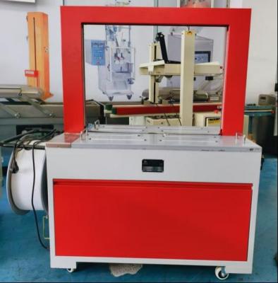 China Hipac AP-301 Electric High Table Strapping Machine Motor Durable Automatic Belt Packaging Beverage Food Textiles Commodity 220V for sale