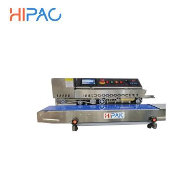 China HIPAC FPM150E Ink-jet and Sealing Machine Heat Sealer China Hot Selling Aluminum Foil Bag Tea Biscuit Film Bag Sealing Machine for sale
