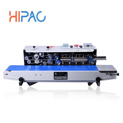 China Hipac FRD1000W Electric Band Sealer with 0-18m/min Sealing Speed 220V Power Supply and Adjustable Temperature for Beverage Packaging for sale