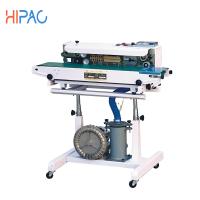 China Hipac SF150G Stand Type Continuous Band Sealer with Nitrogen Gas Filling and 24m/min Sealing Speed for Automatic Packaging for sale