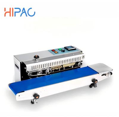 China HIPAC FR750w High Productivity Continuous Band Sealer with 18m/min Sealing Speed and 0-300℃ Temperature Range for sale