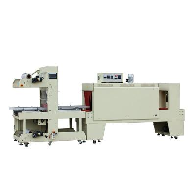 China Fully Automatic Side Push PE Cuff Film Glass Water Beverage Beer Carton Large Plastic Sealing Film Shrink Packaging Machine for sale