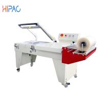 China Hipac FQL450A Semi-Automatic POF Film Heat Seal Shrink Wrapping Machine for Cookie Bags Carton Cases Bottles Books for sale