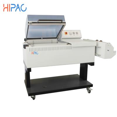 China Hipac FM5540 2-in-1 Semi-Automatic Electric High Productivity Heat Shrink Film Wrapping Machine for Food Beverage Case Packaging for sale