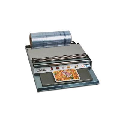 China Hipac Stainless Steel Semi-Automatic Electric Plastic Wrap Machine for Easy Operation in Food Packaging for sale