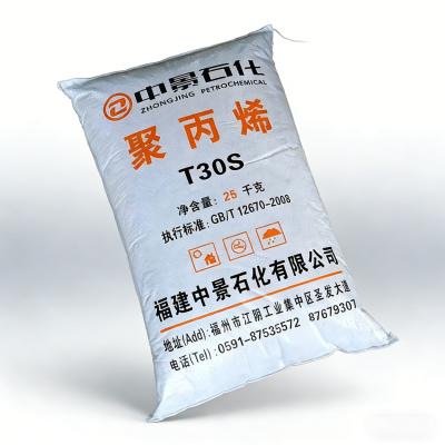 China T30S Zhongjing Raffia Grade Virgin Polypropylene Granules for Woven Jumbo Bag for sale