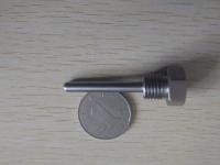 China CNC machining Sensor stainless steel nipple，CNC maching, stainless steel, nipple, pipe fitting for sale
