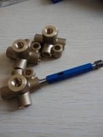 China cnc machining parts with high quality,Machining brass, copper alloy forgings, Brass Oil Separator for sale