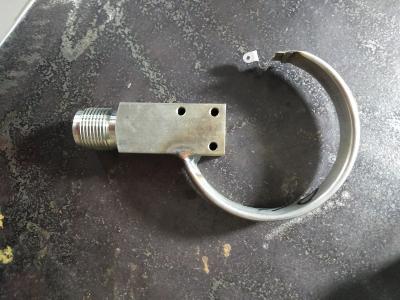 China CNC machining Pressure gauge spare part, fitting, body, Customized custom CNC machining part with all kinds of finishes for sale