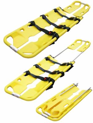 China Medical Portable PE Plastic Separable Patient Emergency Scoop Stretcher for sale