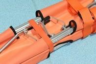 China Portable Medical Emergency Folding Stretcher With Heavy Duty Handle Carrying Case for sale