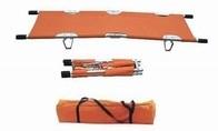 China Aluminum Alloy Hospital Folding Stretcher Ambulance Emergency Wheels for sale