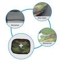 China Camouflage Large Capacity First Aid Kit Wilderness Survival Kit Outdoor Rescue Paramedic Medical Kit for sale