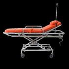 China Good Quality Manual Luxurious Backrest Adjustable Hospital Patient Stretcher Height Adjustable Transport Trolley for sale