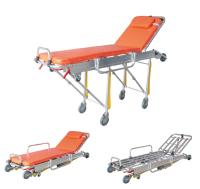 China Manufacturer  Automatic Collapsible Ambulance Stretcher Trolley Patient Transfer Bed for sale