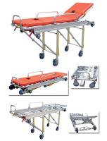 China Manufacturer  Automatic Collapsible Ambulance Stretcher Trolley Patient Transfer Bed for sale