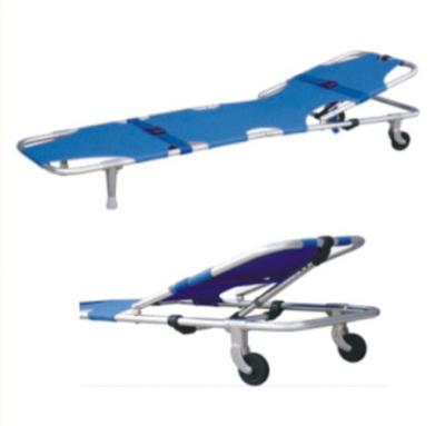 China Backrest Adjustable stretcher collapsible Supporting Feet And Wheels for sale