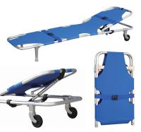 China Backrest Adjustable stretcher collapsible Supporting Feet And Wheels for sale