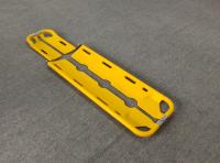 China Foldable First Aid Plastic Scoop Stretcher X Ray Detachable Three Gears for sale