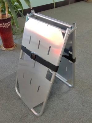 China Aluminum Alloy Hard Board Two Fold Stretcher For Patient Transfer Light Weight Convenient To Carry for sale