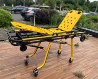 China First Aid Aluminum Alloy Ambulance Stretcher with Folding Leg Mechanical Structure and Height Adjustment for sale