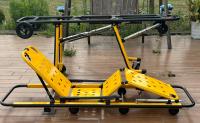 China Thickened Aluminum Alloy Ambulance First Aid Stretcher With Folding Leg Mechanical Structure Height Adjustment Leg And Back Adjustment for sale