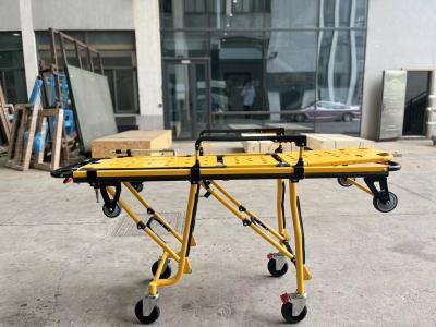 China High End Thickened Aluminum Alloy Ambulance Stretcher For Emergency Rescue With Adjustable Backrest Height For Hospital Use for sale