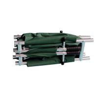 China Four Folding Medical Stretcher  High-Strength Aluminum Alloy Oxford Leather for sale