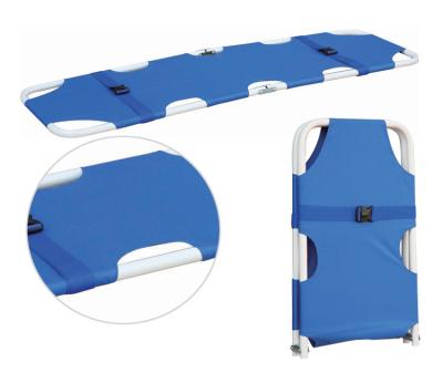 China Emergency-Ready Foldable Stretcher Spray-Coated Steel Frame Oxford Fabric For Swift for sale