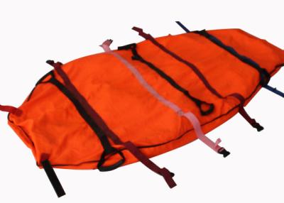China Orange Medical Emergency Rescue Equipment Foldable Air Vacuum Mattress Stretcher for sale